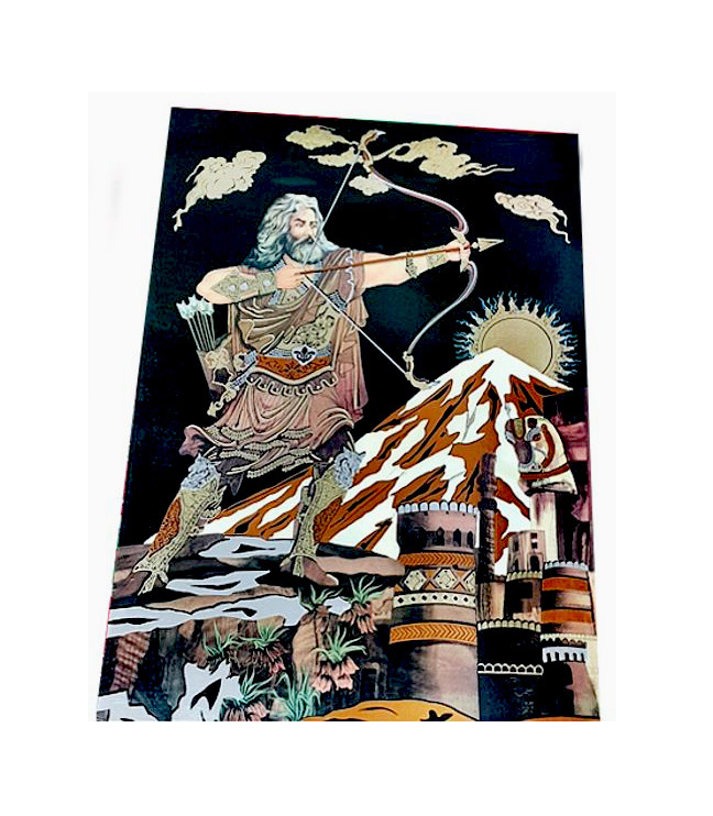GELAREH Poster - Archer -Size:+/-48X66cm (gold plated surface ...