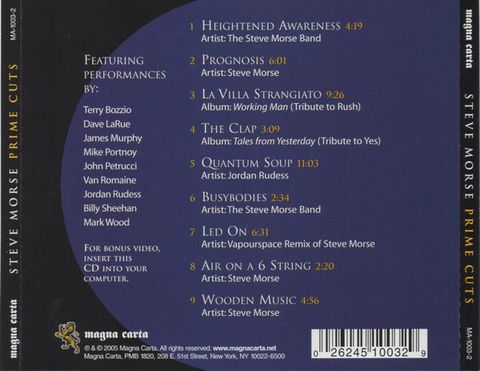 STEVE MORSE Prime Cuts CD – Rock At Large