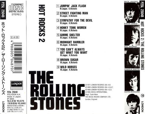 (Used) THE ROLLING STONES Hot Rocks 2 CD (Japan press no OBI) – Rock At ...