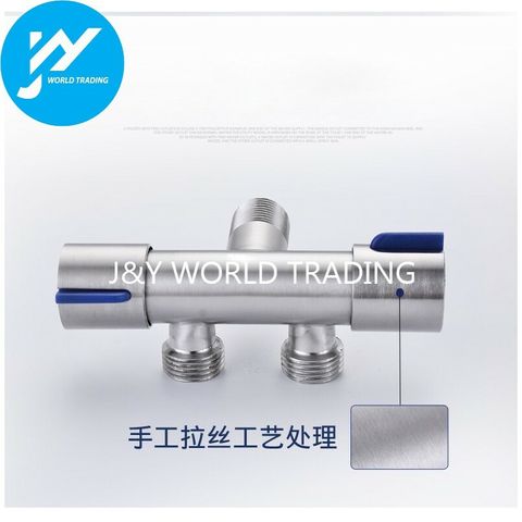 SUS 304 Stainless Steel Kitchen & Bathroom toilet Two Way Stop Angle ...