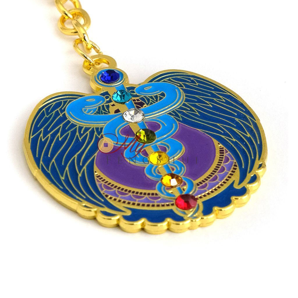 Feng Shui Life Force Amulet With 7 Chakra Jewels To Stay Feng Shui Life Force Amulet With 7 Chakra Jewels To Stay
