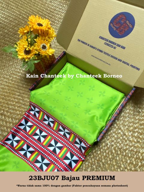 23BJU07 Bajau PREMIUM (GREEN). – Chanteek Borneo eShop