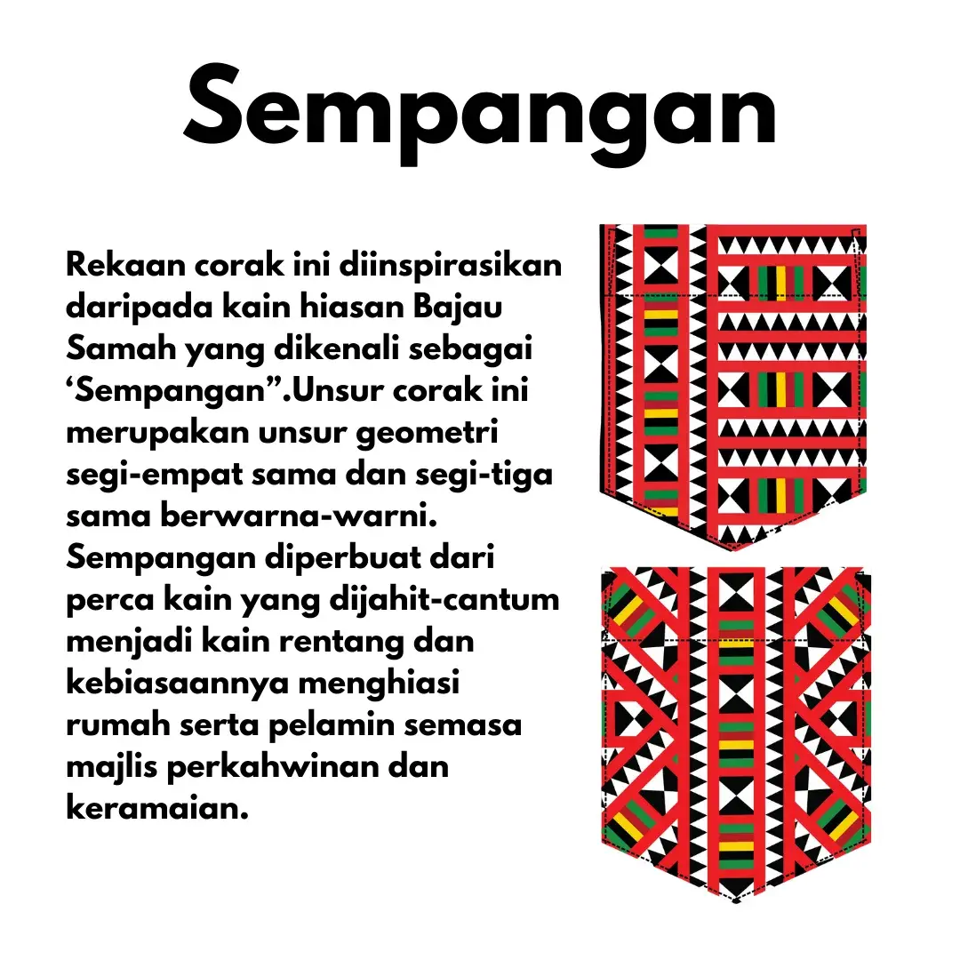 GREEN T-SHIRT WITH MOTIF POCKET (BAJAU) – Chanteek Borneo eShop