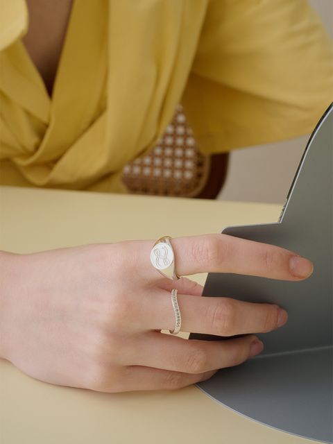 Curve Ring 簡約線條曲線銀戒【預購】 – LESIS