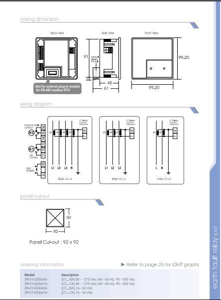 DELAB DP-31 Earth Fault Relay IDMT – Synetric Shop