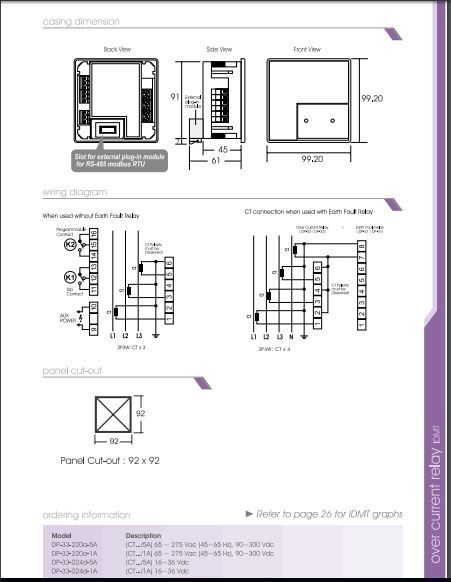 DELAB DP-33 Overcurrent Relay IDMT – Synetric Shop