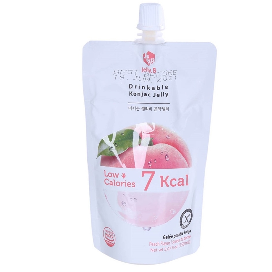 Korea JELLY.B Drinkable Peach Konjac Jelly (150ml) - Healthy Low Calories Diet Supplement Drinks ...