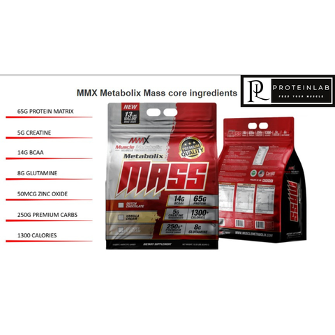 MMX Muscle Metabolix Mass Gainer Dutch Chocolate 13lbs (16 Servings ...