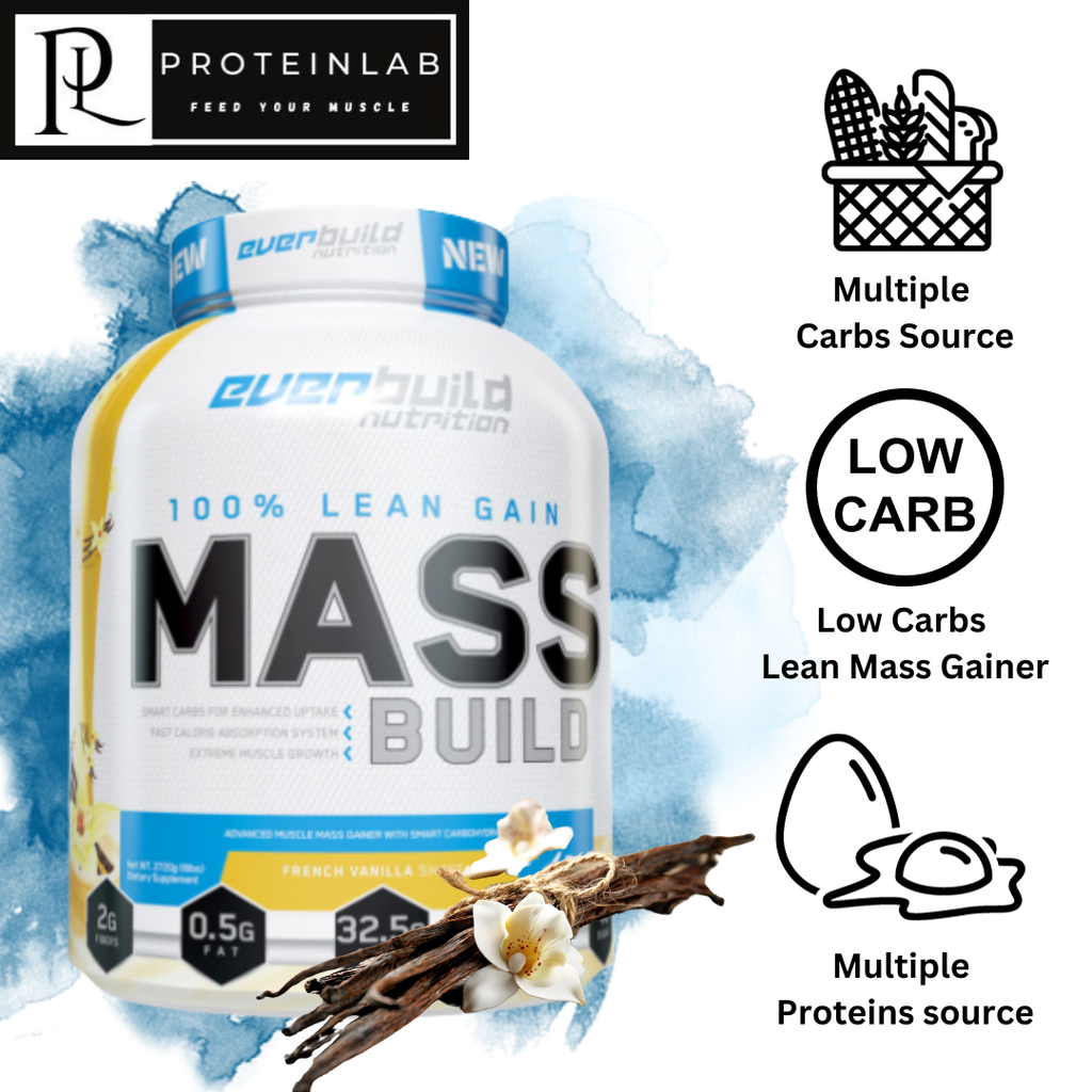 Everbuild Nutrition Mass Build 100% Lean Gain Mass Build (6LBS ...