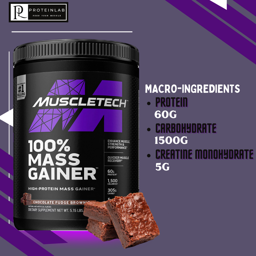 Muscletech 100 Mass Gainer 5lbs Proteinlab Malaysia Sport