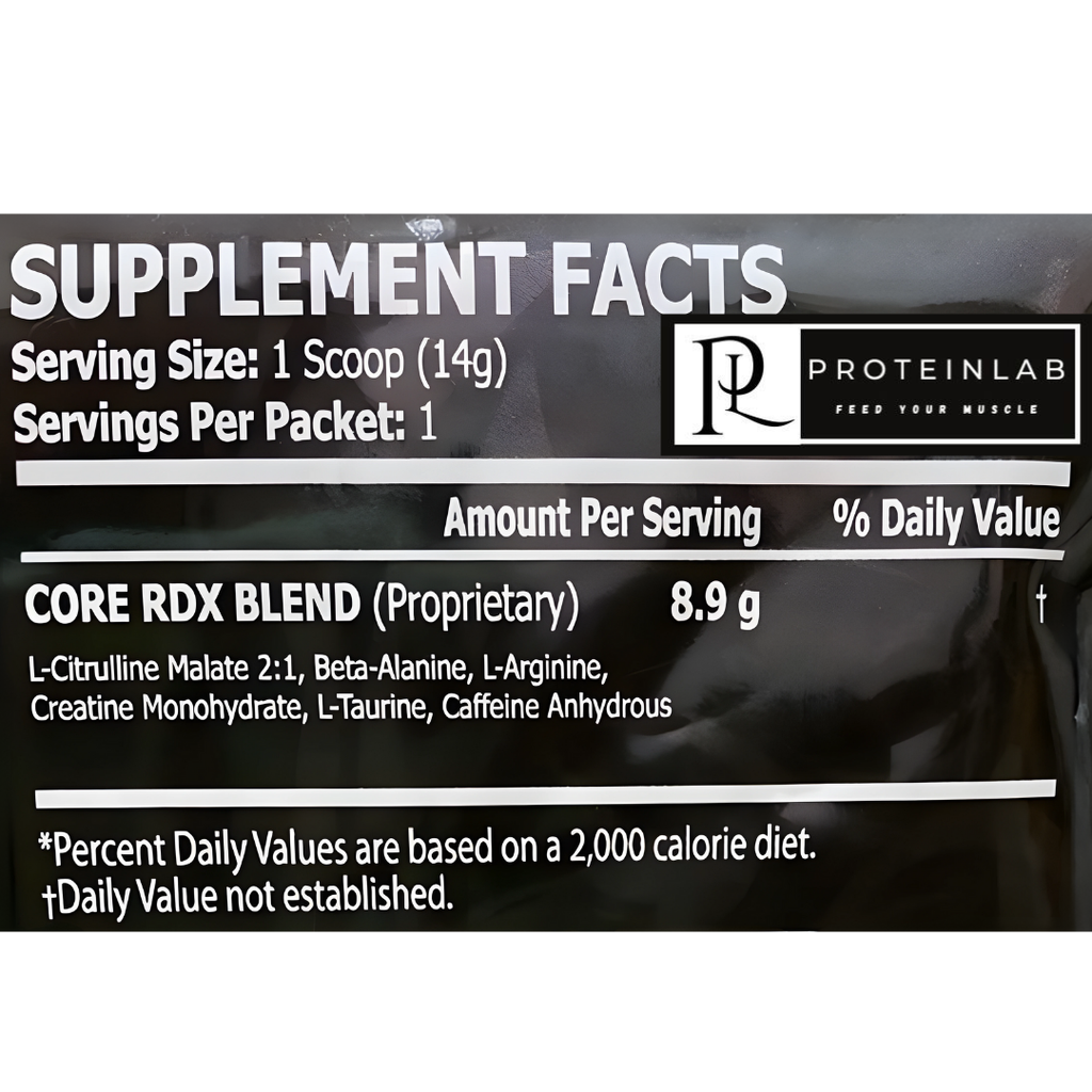 Core Champs Rdx Pre Workout No Flavor Single Serving Proteinlab