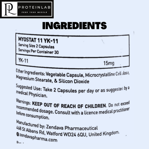 Zendava Pharmaceutical Myostat 11 (YK-11) – Proteinlab Malaysia - Sport ...