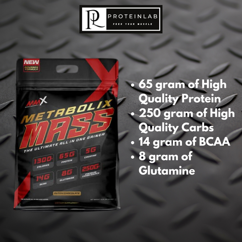 MMX Muscle Metabolix Mass Gainer Dutch Chocolate 13lbs (16 Servings ...