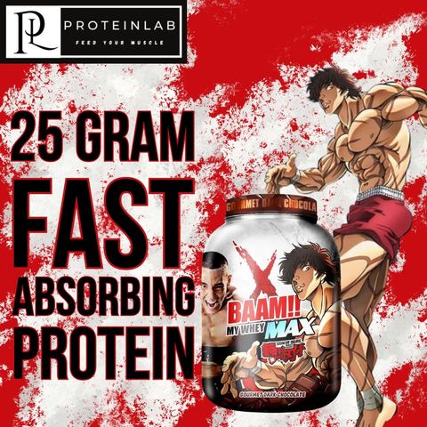BAAM!! My Whey Max X Baki (5lbs) (54 Servings) – Proteinlab Malaysia ...
