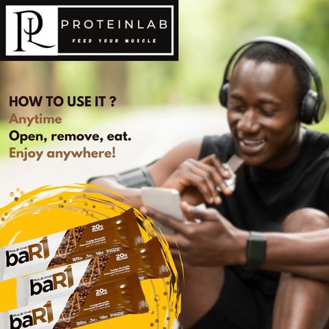Rule 1 Bar 1 Protein Bar (12 Bars) - High Protein Bar – Proteinlab ...