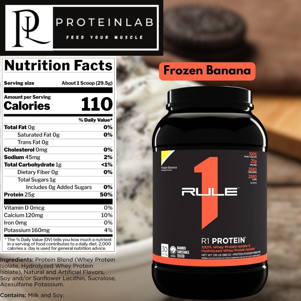 Rule 1 Protein Hydrolysed Whey Isolate (2lbs) - Clean & Low Fat Protein ...