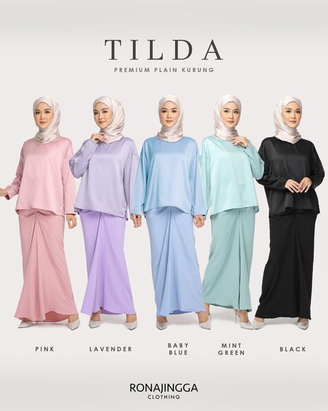 TILDA Premium Plain Kurung – RONA JINGGA