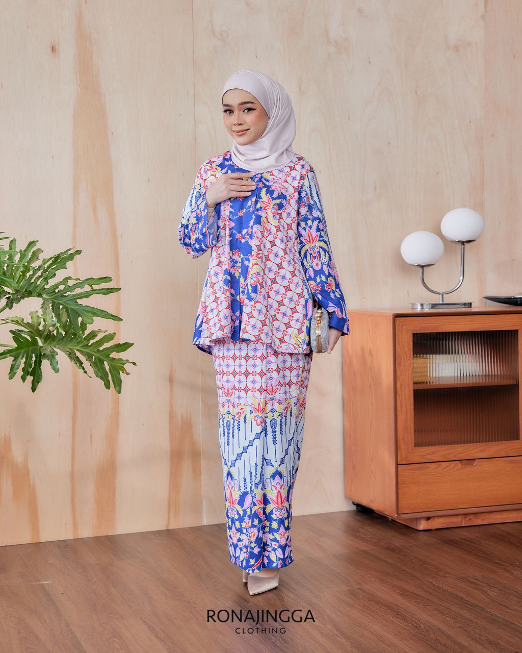 AURA Premium Cotton Batik Print Loose Kebaya – RONA JINGGA