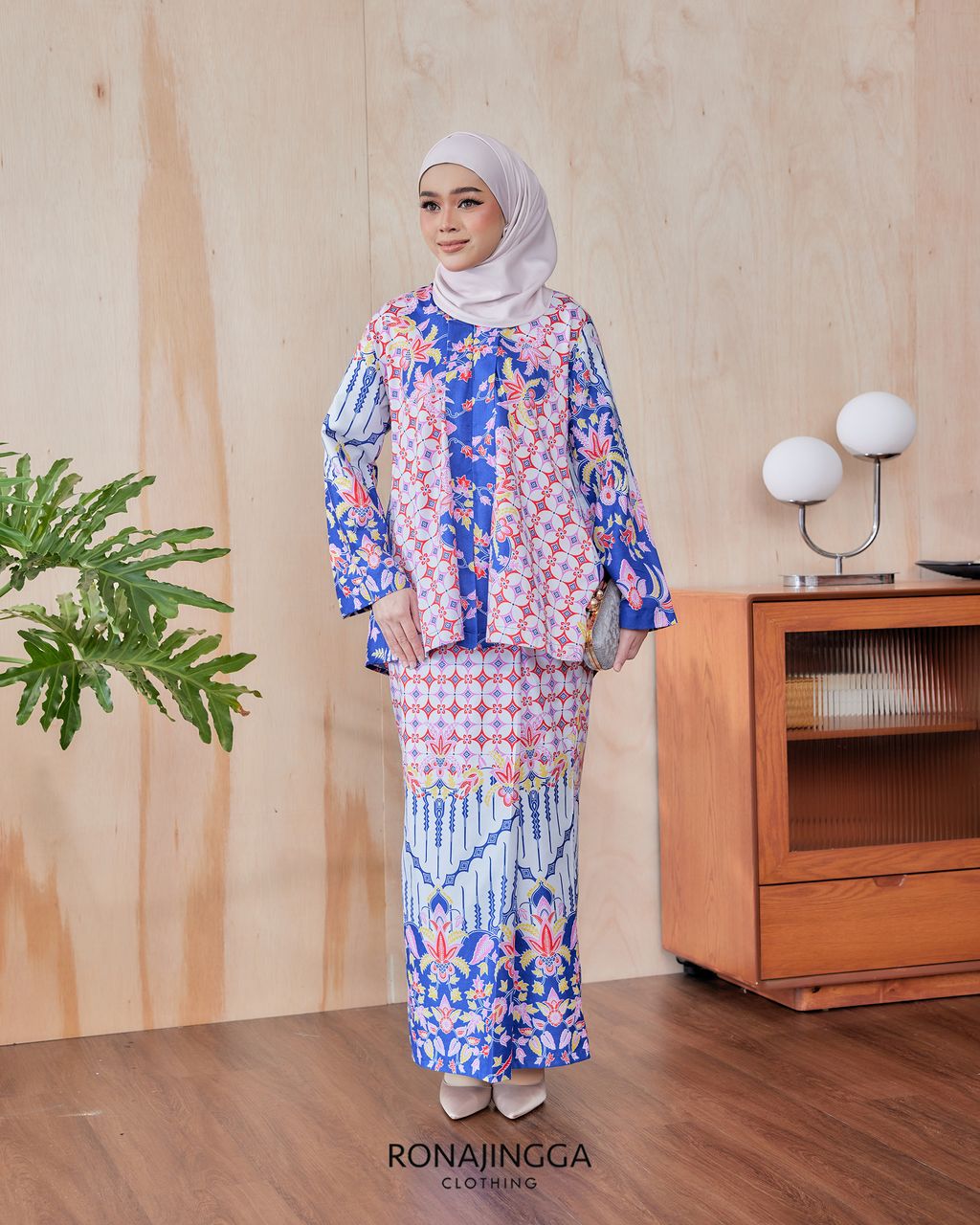 AURA Premium Cotton Batik Print Loose Kebaya – RONA JINGGA