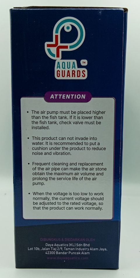 Air Pump Aqua Guards 12W – Penang Sea Garden Aquatic