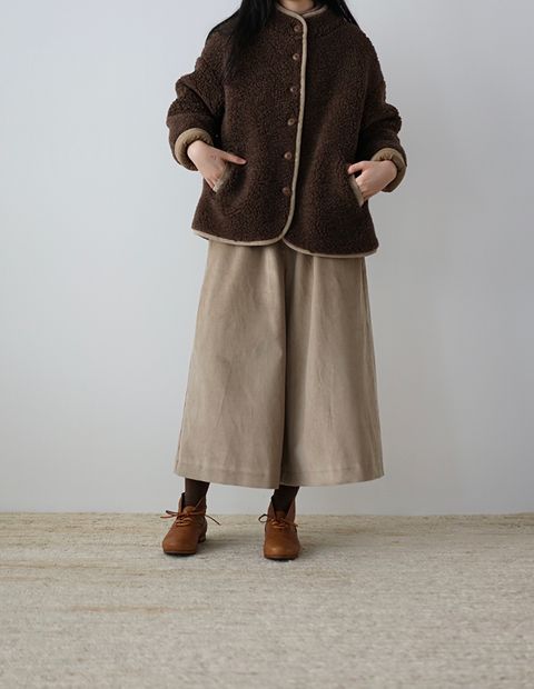 Undyed Wool Tradition Pile Jacket – ATELIERSOMEPIECE