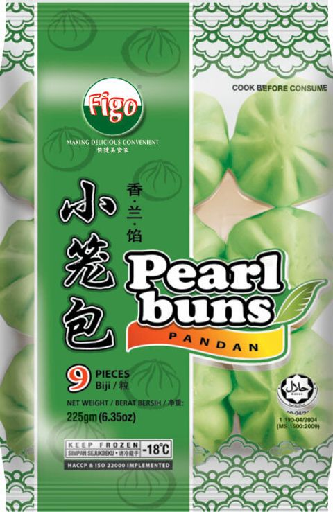 Figo Pearl Bun - Pandan (珍珠包-香兰馅) 225g – bmf.my