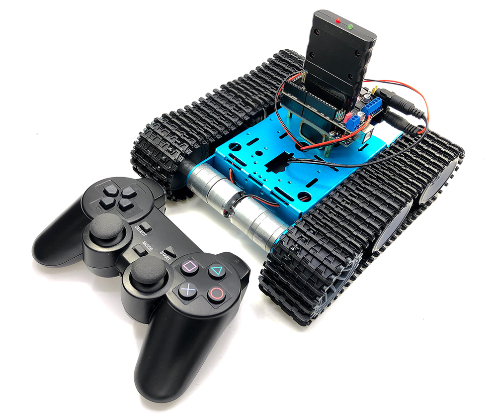 Arduino Tank 履帶戰車 完整套件 可用ps2手把遙控 傑森獨家套件 傑森創工 Arduino、樹莓派的專家,創客的好朋友
