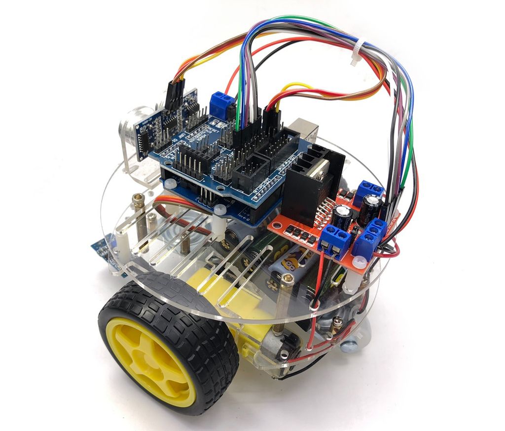 Arduino 智慧車完整套件 雙層版本 避障 循跡 藍牙控制 含arduino Uno開發板 提供範例程式線路圖 傑森創工 網路商店 Arduino、樹莓派的專家,創客的好朋友
