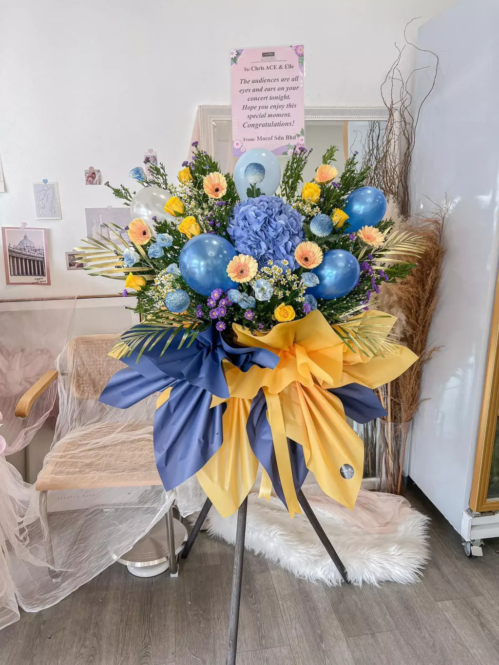 Blueya Grand Opening Flower Stand – Page – Temptation Florist | Florist ...
