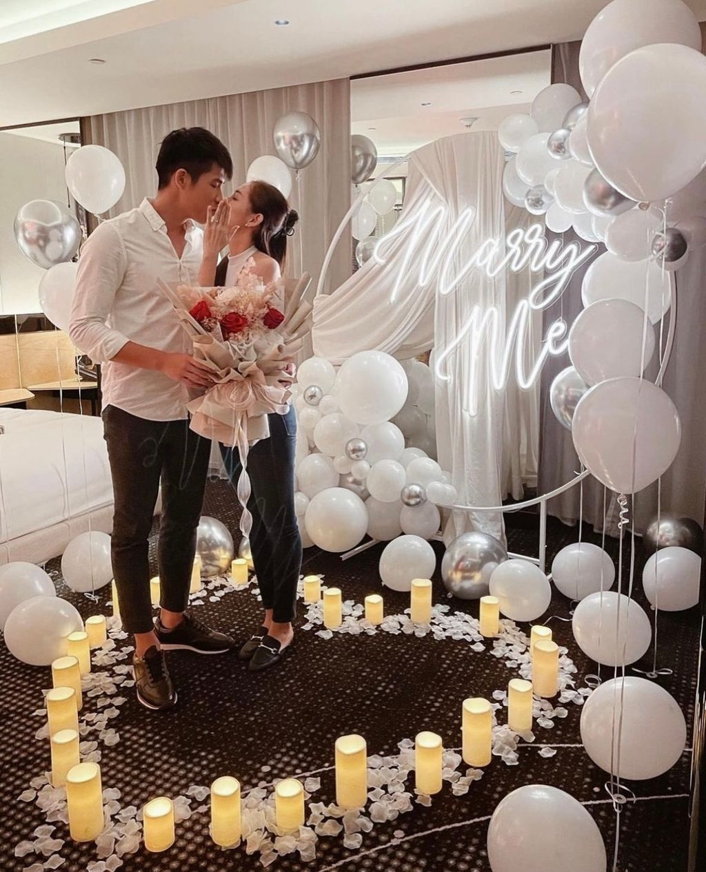 MARRY ME Proposal Balloon Decoration #3 – Page – Temptation Florist ...