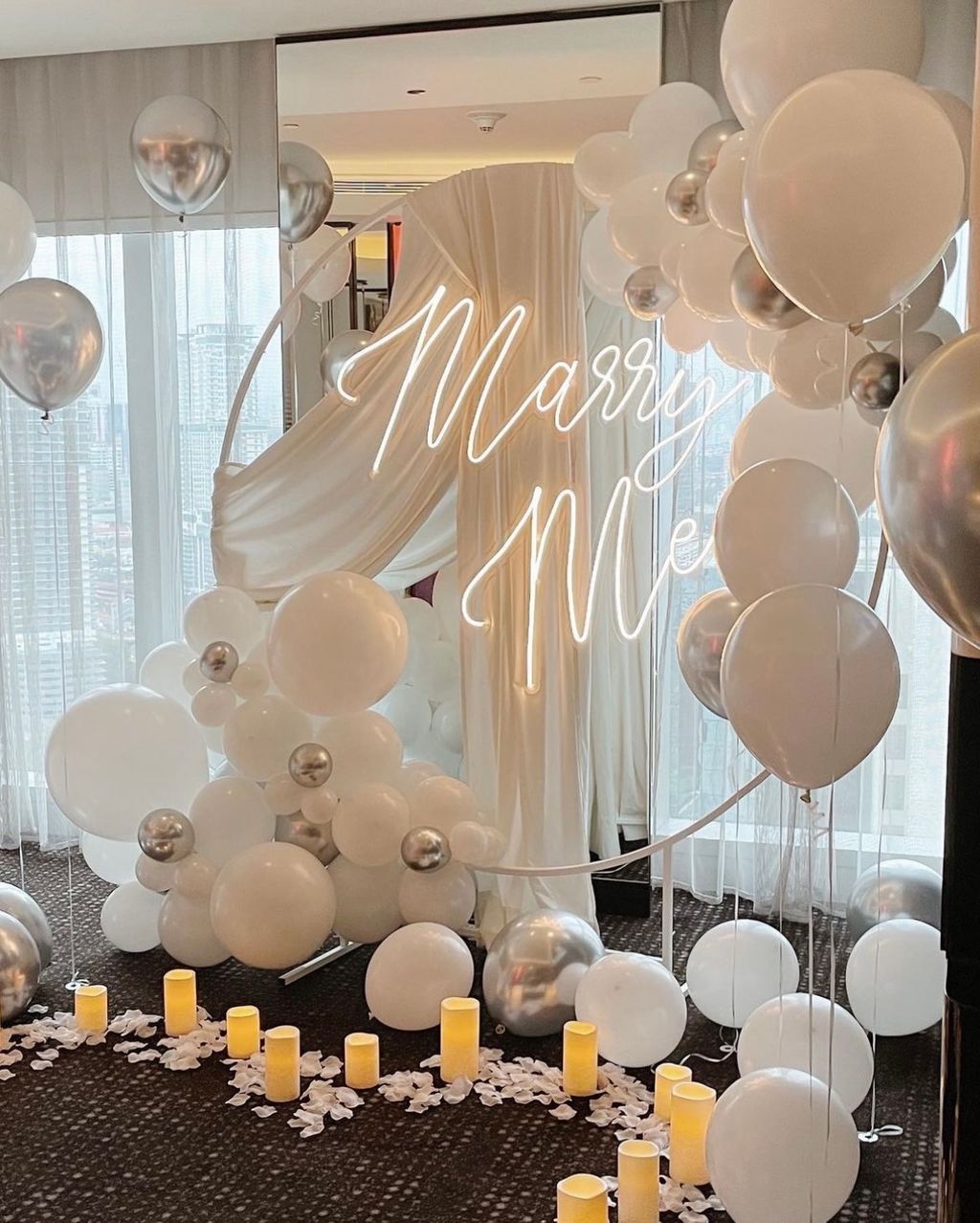 MARRY ME Proposal Balloon Decoration #3 – Page – Temptation Florist ...