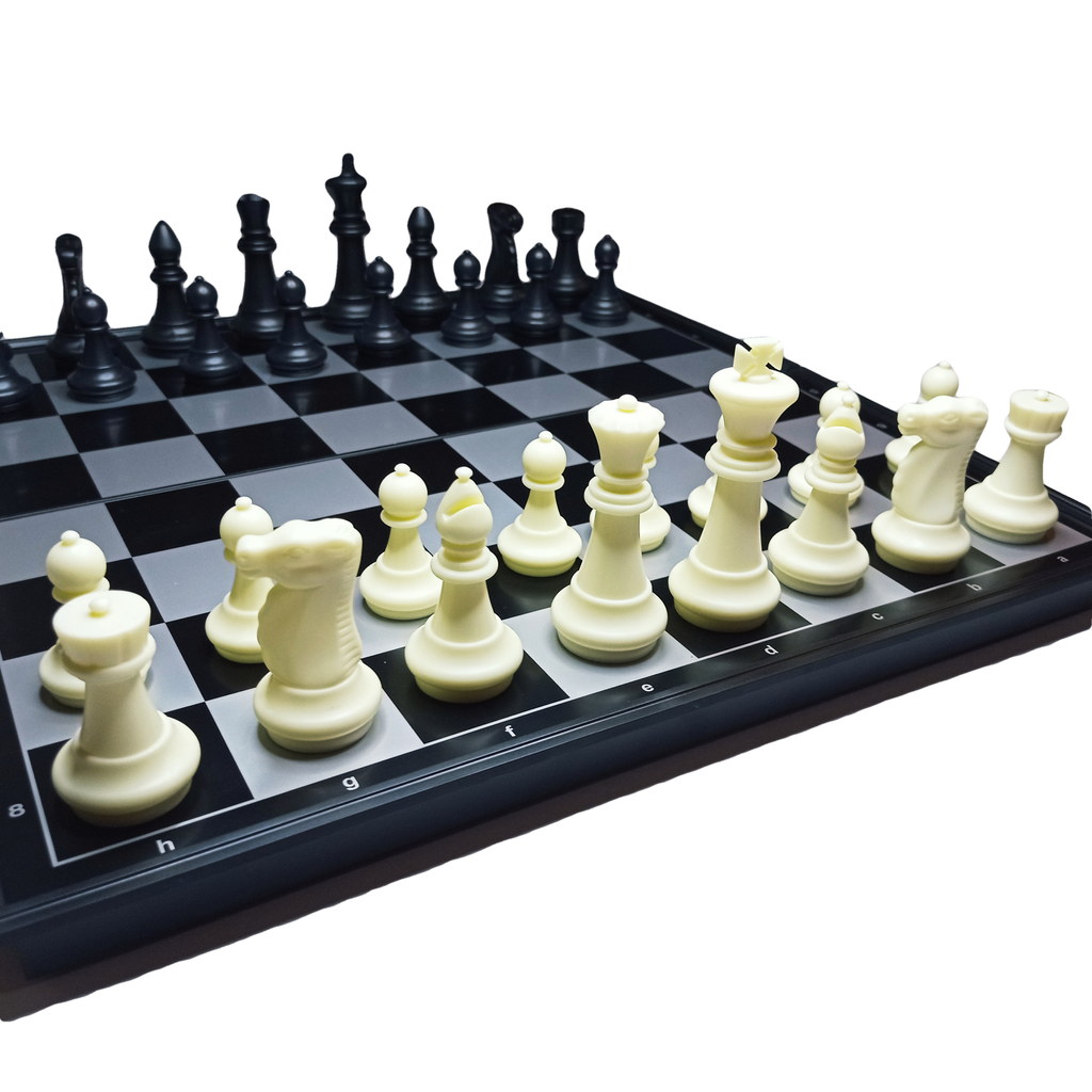 International Magnetic Black White Chess - Set Catur Magnet Pad Hitam ...