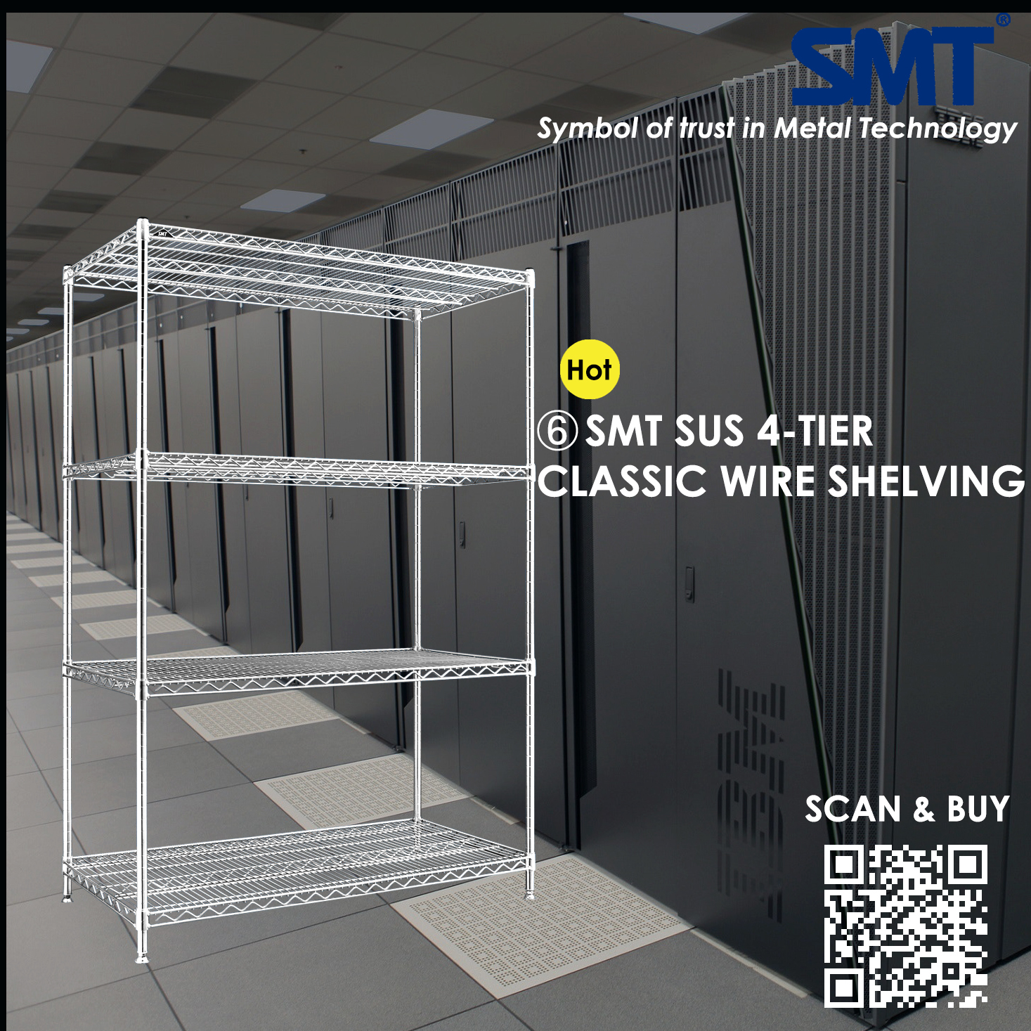 SMT SUS Wire Shelving (Model: SW) – SMT System Metal Technology Sdn. Bhd.