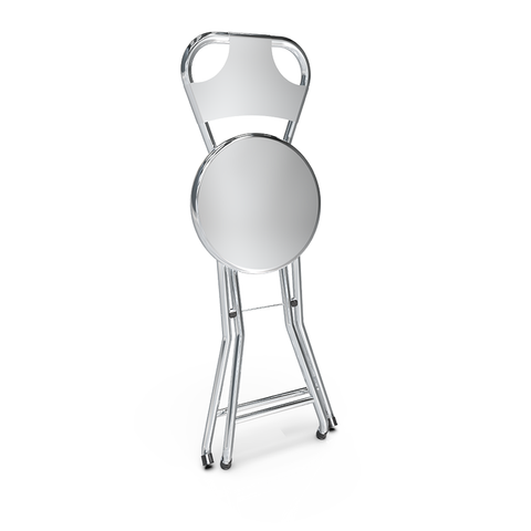 SMT SUS Foldable Round Chair with Back rest – SMT System Metal ...