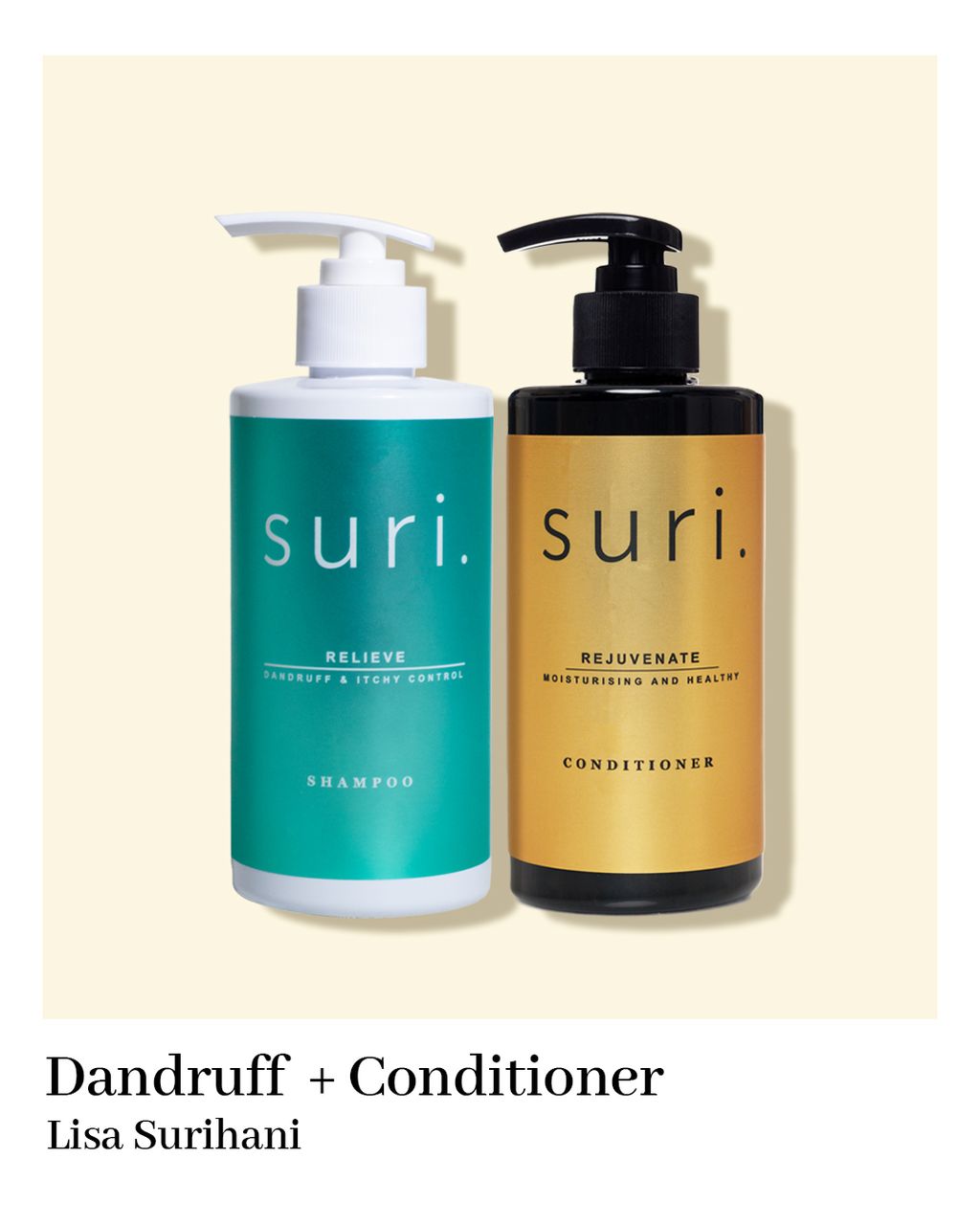 Suri Relieve Dandruff & Itchy Control Shampoo + Rejuvenate Mosturising ...