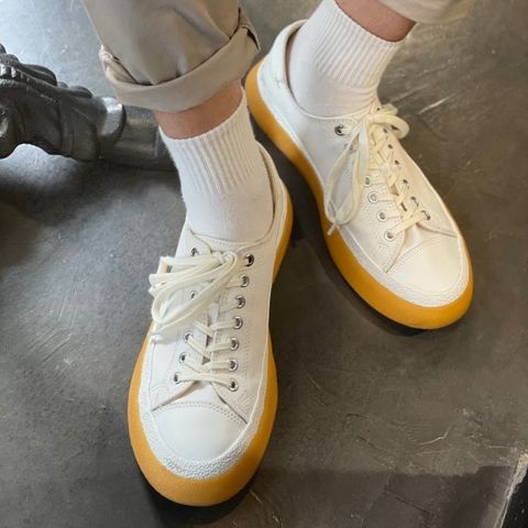 EPT Dive Layer 帆布焦糖底休閒鞋 (白) – zerone