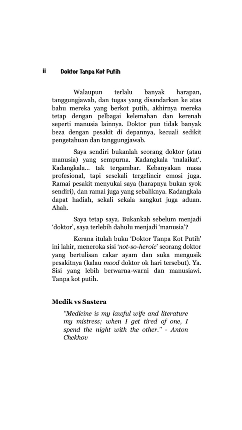 Doktor Tanpa Kot Putih – Kata-Pilar Bookstore Doktor Tanpa Kot Putih – Kata-Pilar Bookstore