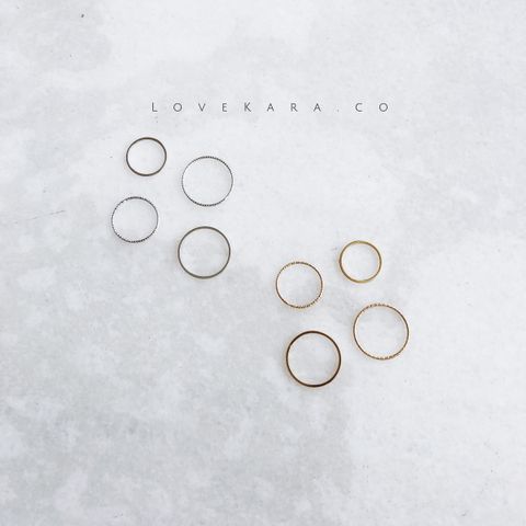 Starlight Rings Set – Love, Kara