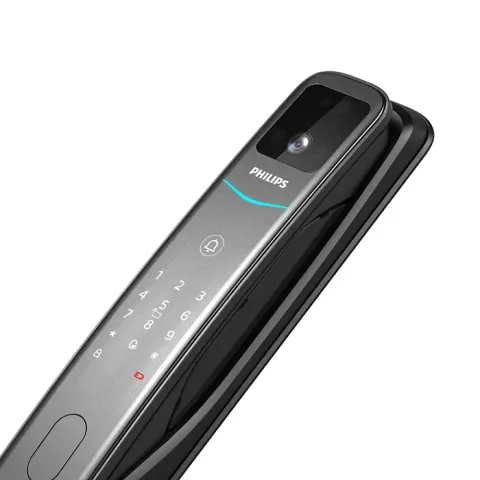 Philips Digital Lock Easy Key 702-MVP (Metal Security Door, Palm Vein ...
