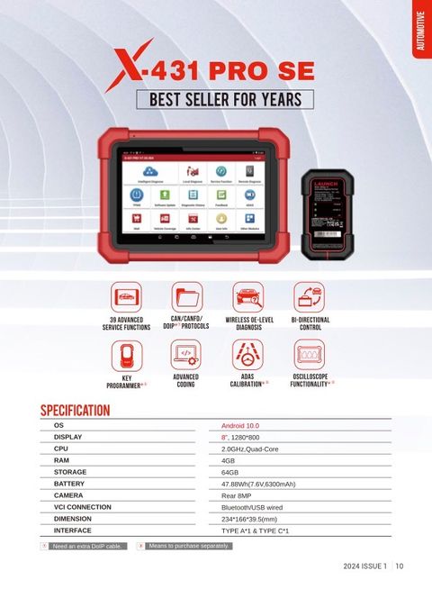 LAUNCH® X431 PRO SE Professional Diagnostic Tools – HK Automotive