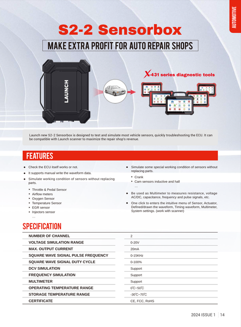 LAUNCH® X431 S2-2 Sensorbox – HK Automotive