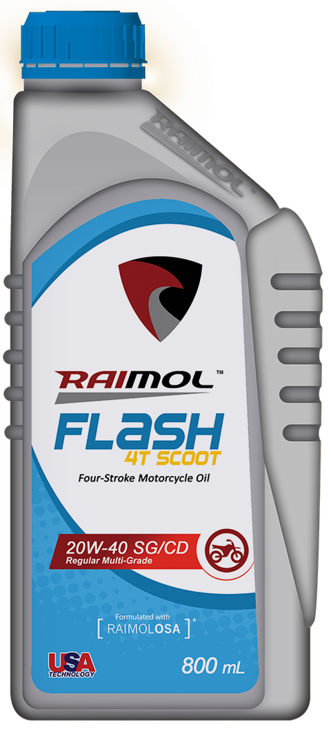 Raimol Flash 4T Scoot 4 Stroke Motorcycle Oil 20W-40 SG/CD – Raimol ...