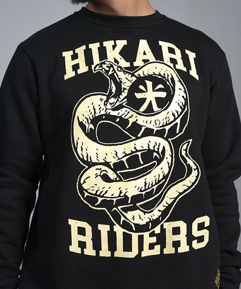 Snake Crew Neck – 光 - Hikari Riders