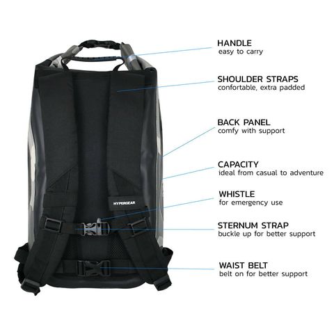 HyperGear Dry Pact Tough 20 L Backpack – Takong Racing (Riding Apparel)