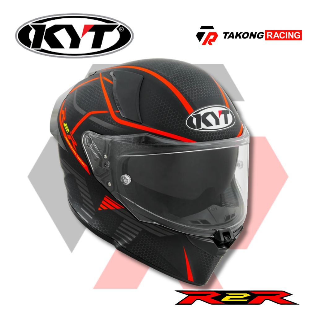 KYT R2R Pro Concept Matte Black Red – Takong Racing (Riding Apparel)