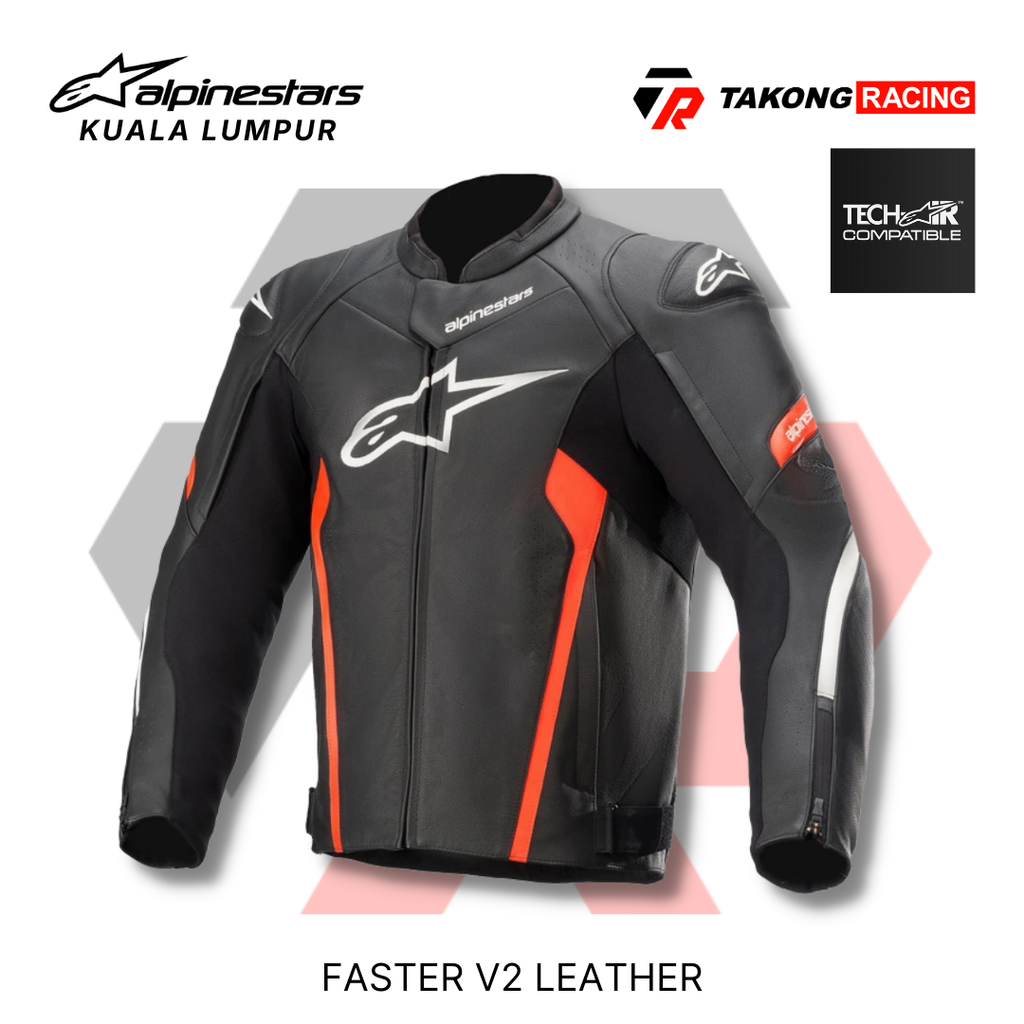 Alpinestars Jacket - Faster V2 Leather – Takong Racing Alpinestars Jacket - Faster V2 Leather – Takong Racing