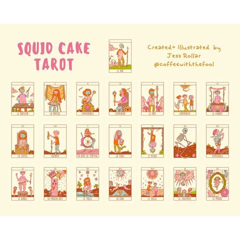 A257【佛化人生】現貨 正版 Squid Cake Marseille Tarot 魷魚蛋糕馬賽塔羅卡牌 私人發行 – 佛化人生新時代