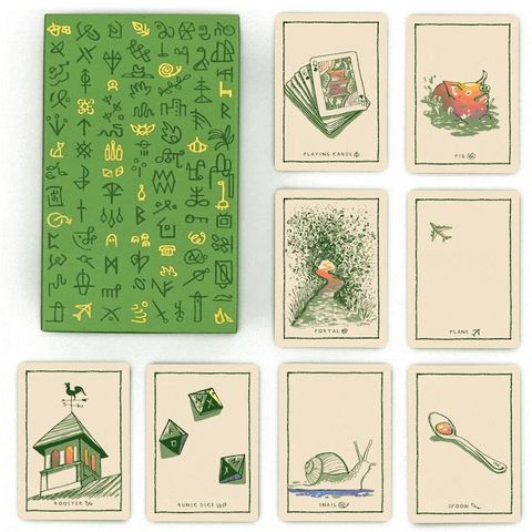 中568【佛化人生】Green Glyphs Oracle 綠色字紋神諭卡 – 佛化人生新時代