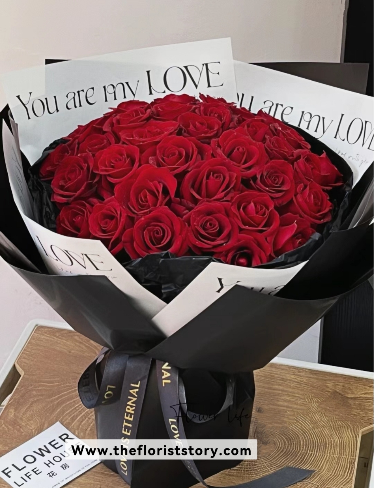 Roses Bouquet - 33 stalks – The Florist Story ( Florist Johor Gift Shop ...