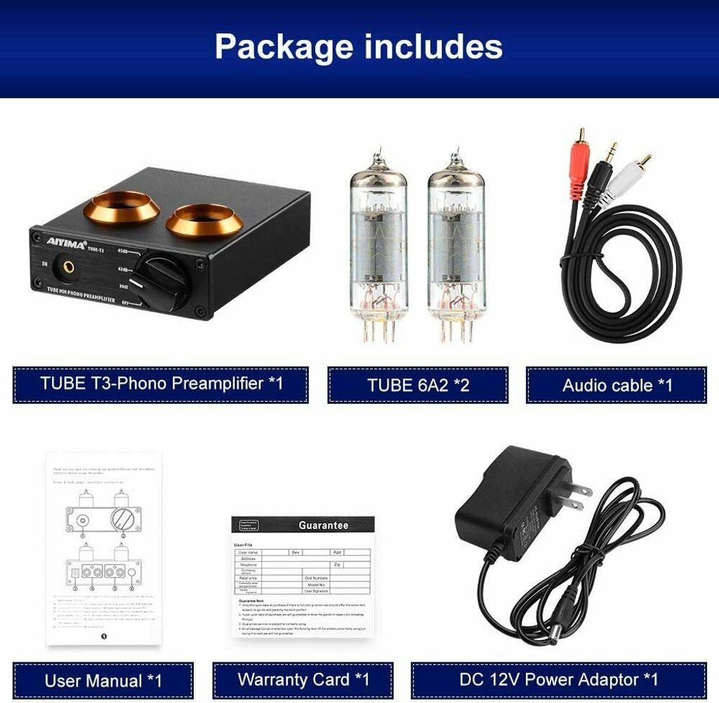 Aiyima Tube T3 MM Phono Preamplifier – TechX Malaysia: Home Audio ...